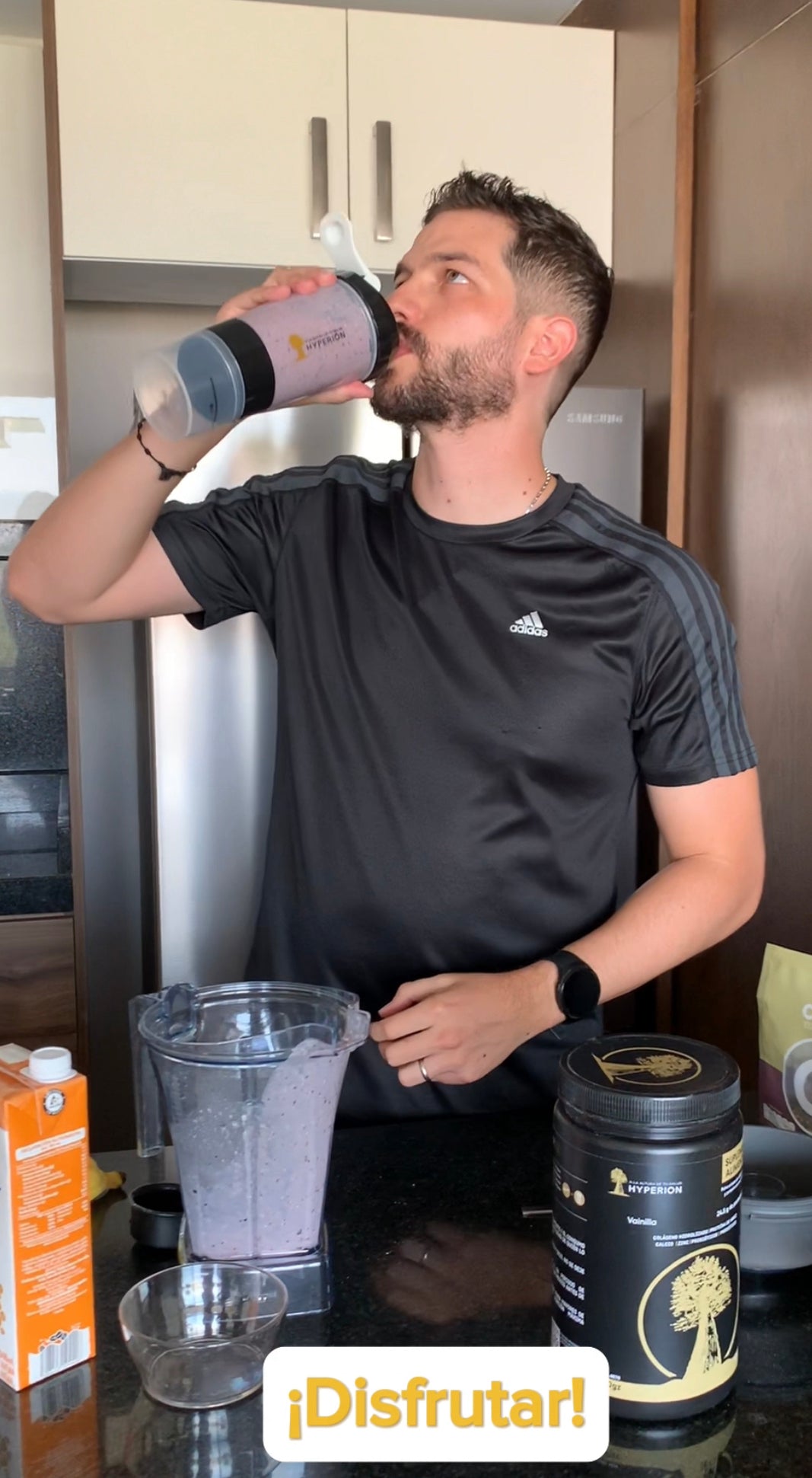 Súper smoothie para antes o después del ejercicio – Hyperion Nutrición